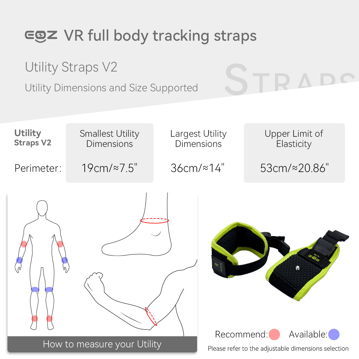 EOZ VR Straps (Tundra & Vive 3.0 & Ultimate Trackers)