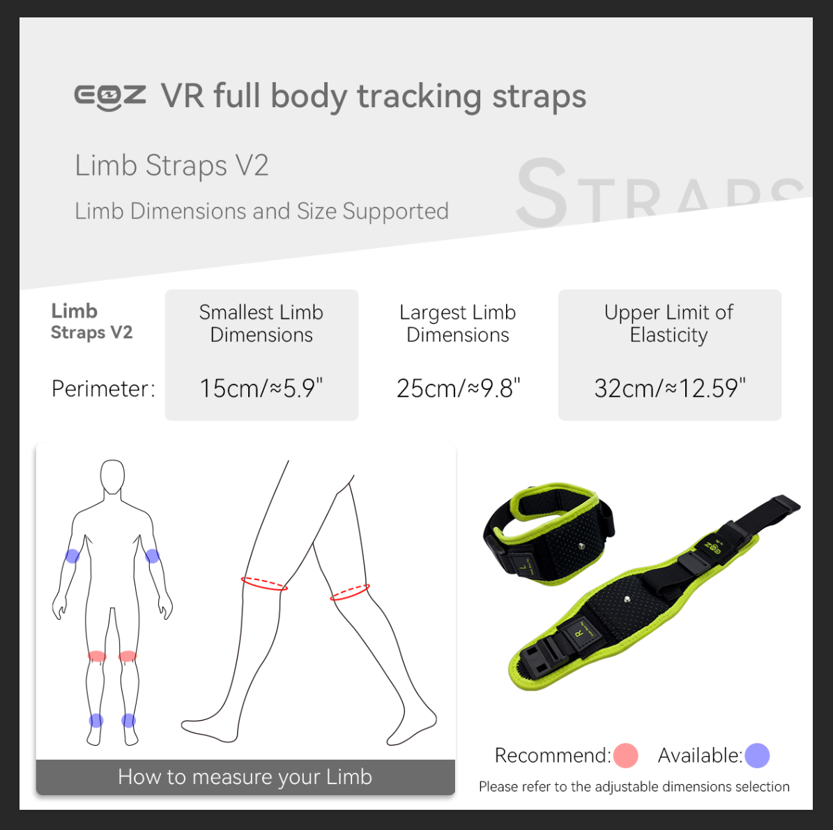 EOZ VR Straps (Tundra & Vive 3.0 & Ultimate Trackers)